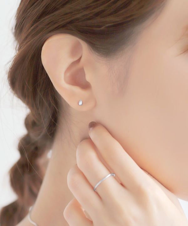 [ANEMONE] Drop mini earrings [silver925] | SANPO ONLINE