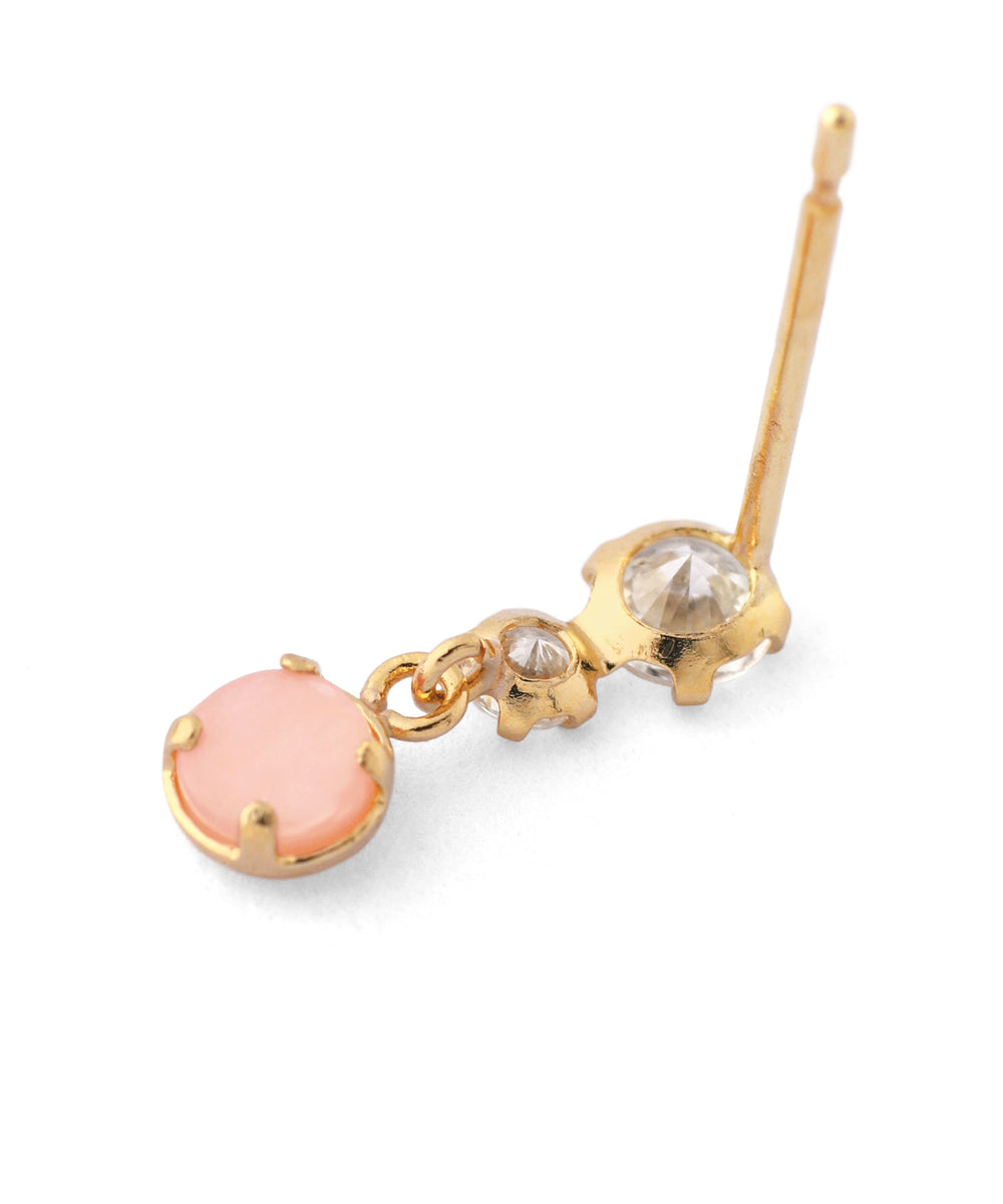 [ANEMONE] Natural stone and bijou earrings [K10] | SANPO ONLINE